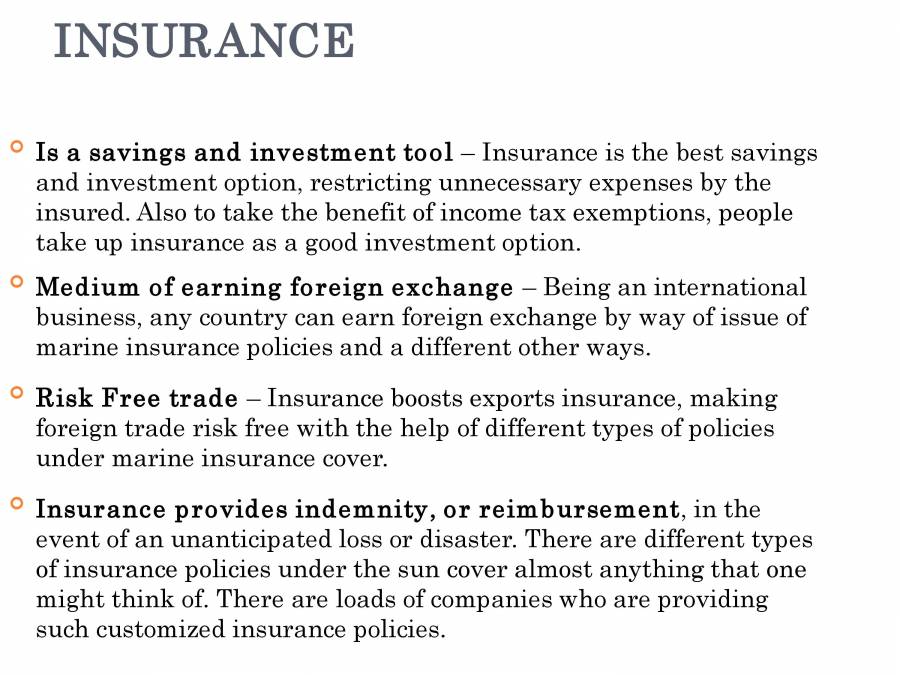 FUNCTIONS OF INSURANCE - PowerPoint Slides - LearnPick India