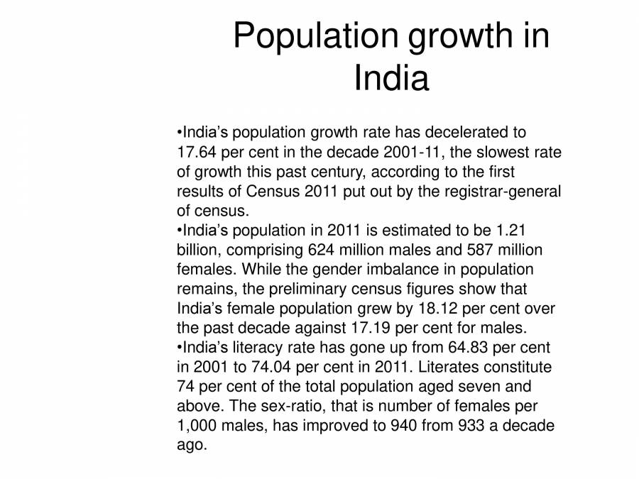POPULATION - PowerPoint Slides - LearnPick India