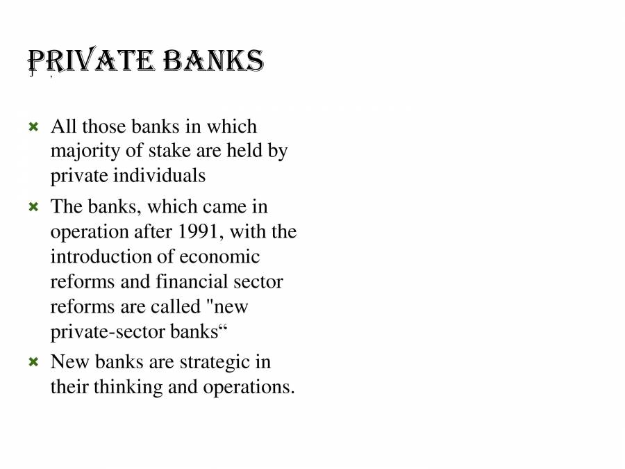 TYPES OF BANKS - PowerPoint Slides - LearnPick India