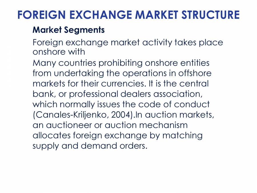 Foreign Exchange Market - PowerPoint Slides - LearnPick India