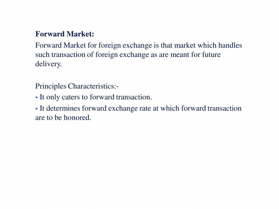 Foreign Exchange Market - PowerPoint Slides - LearnPick India