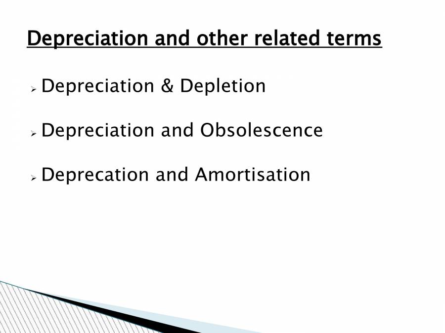 Class XI- Depreciation - PowerPoint Slides - LearnPick India