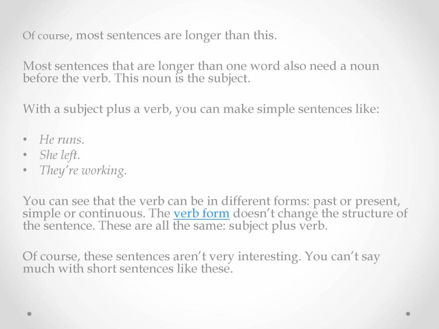 English Sentence Structure - PowerPoint Slides - LearnPick India