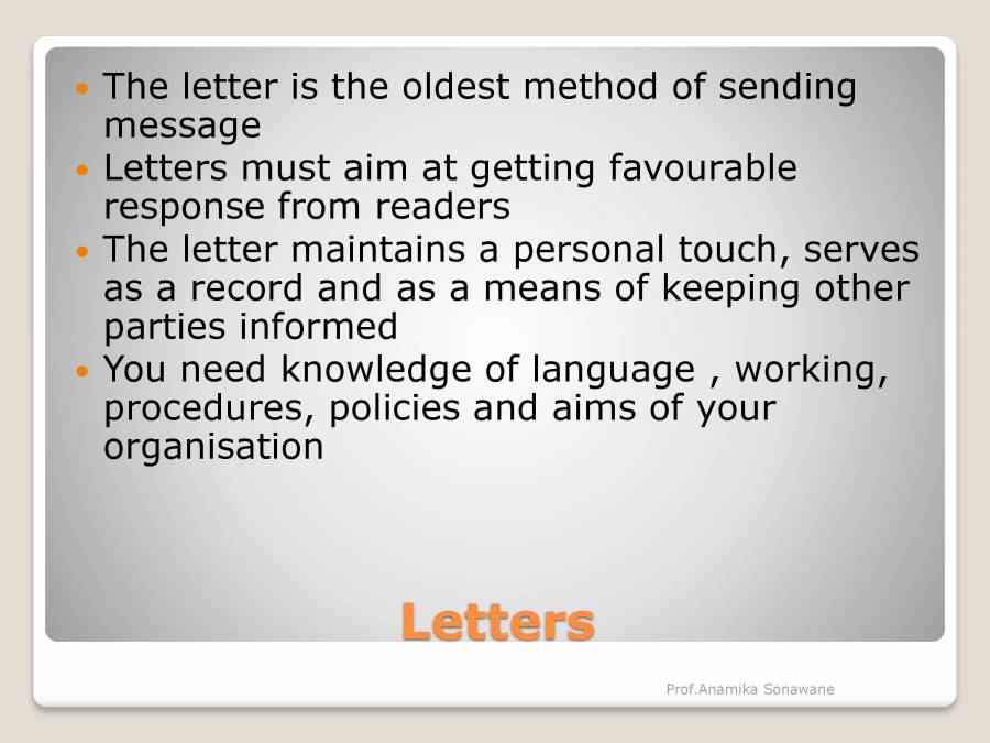 Essentials Of Effective Letter Writing - PowerPoint Slides - LearnPick ...