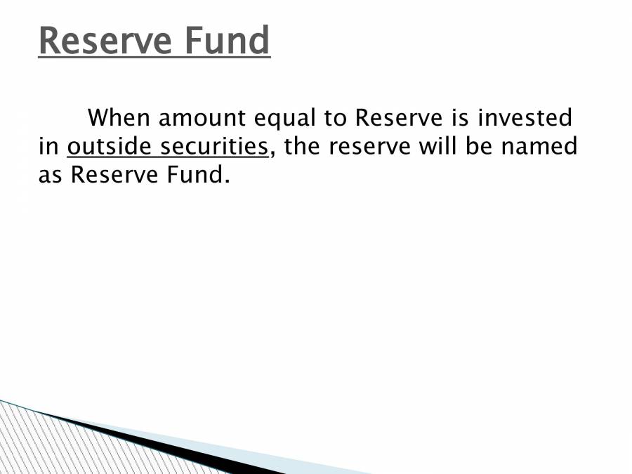 Class XI Accountancy- Provisions & Reserves (Introduction) - PowerPoint ...