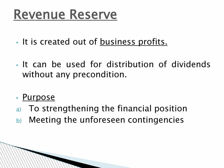 Class XI Accountancy- Provisions & Reserves (Introduction) - PowerPoint ...