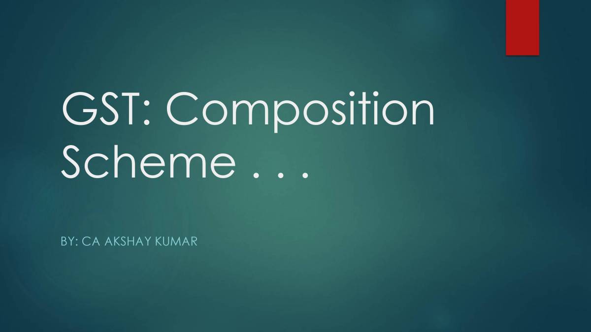 GST - PowerPoint Slides - LearnPick India