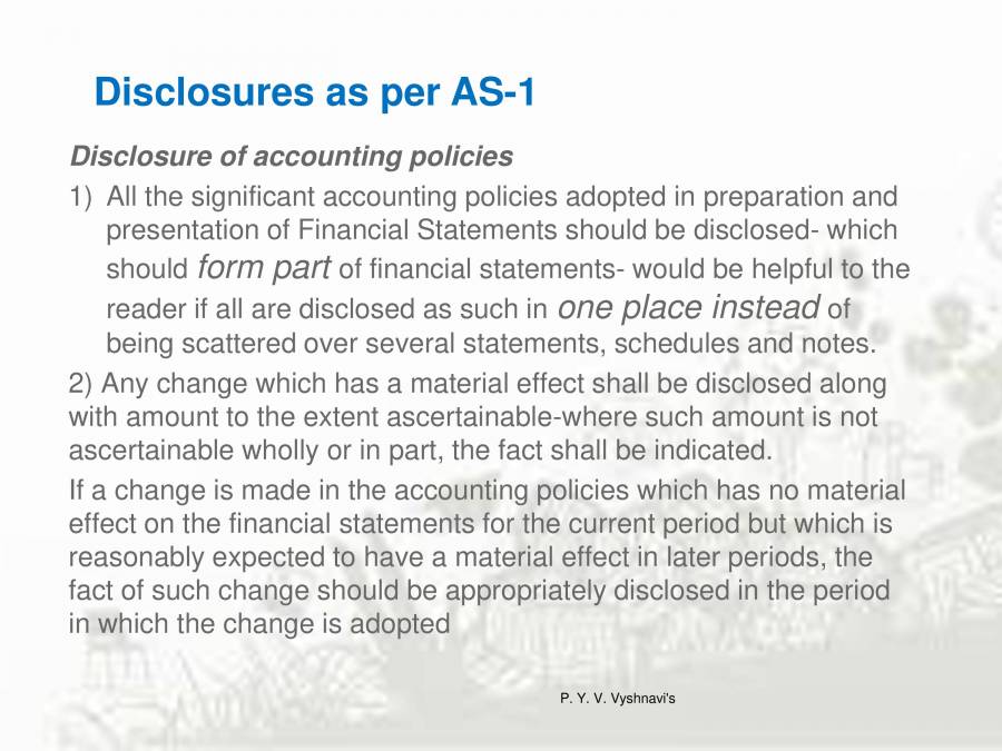 ICDS 1: Disclosure Of Accounting Policies - PowerPoint Slides ...