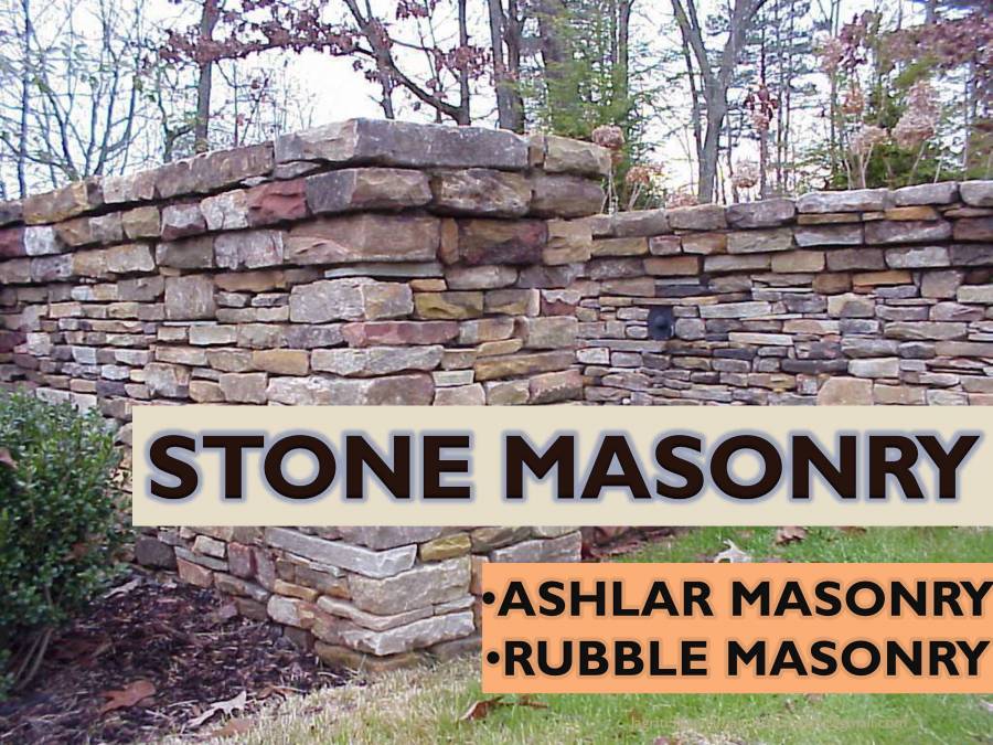 Stone Masonry- Building Material - PowerPoint Slides - LearnPick India