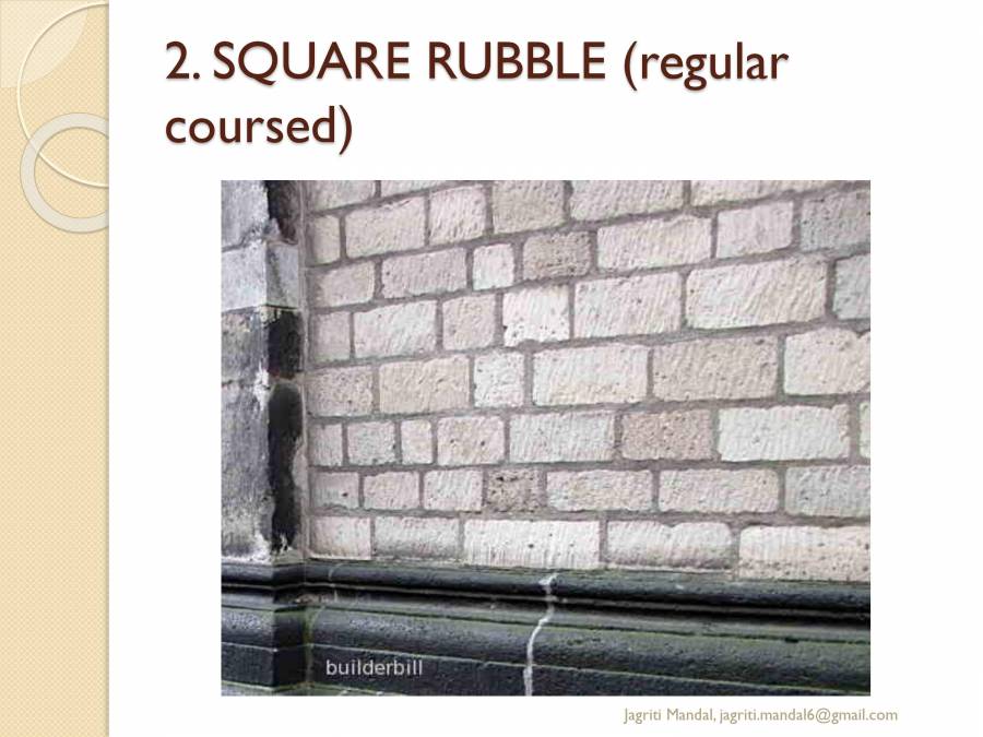 Stone Masonry- Building Material - PowerPoint Slides - LearnPick India