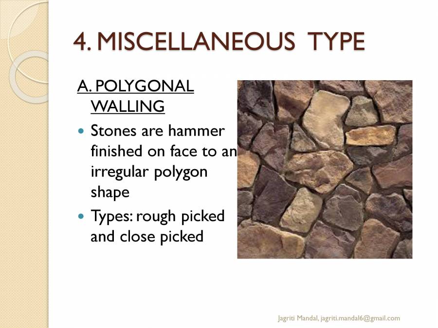 Stone Masonry- Building Material - PowerPoint Slides - LearnPick India