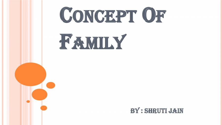Concept Of Family - PowerPoint Slides - LearnPick India
