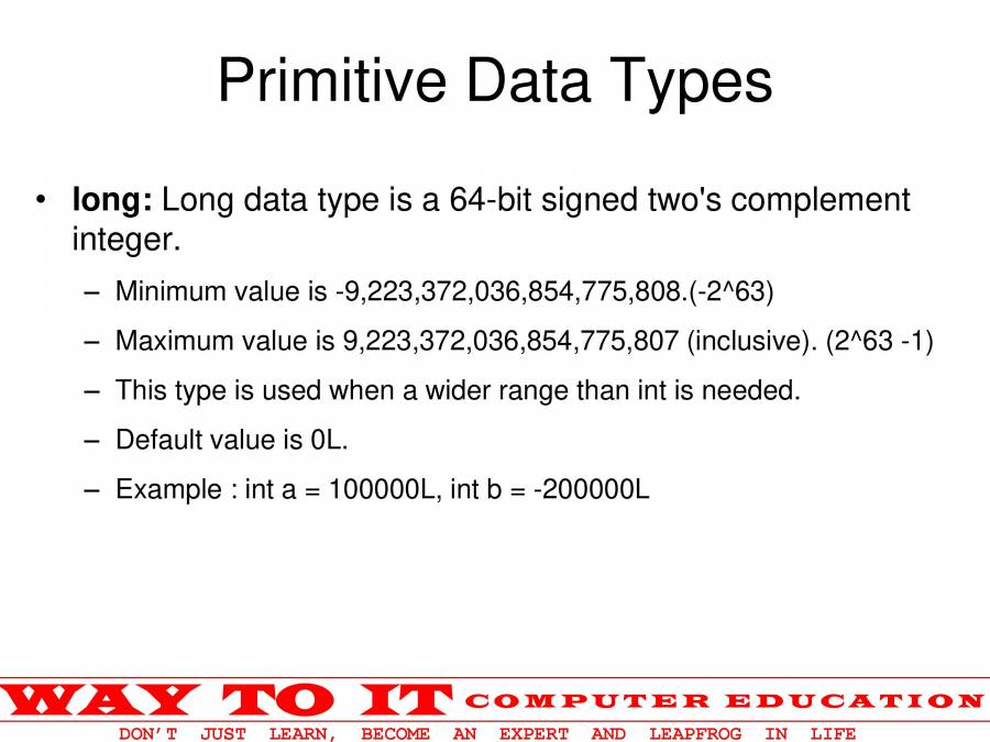 Java Basics - PowerPoint Slides - LearnPick India