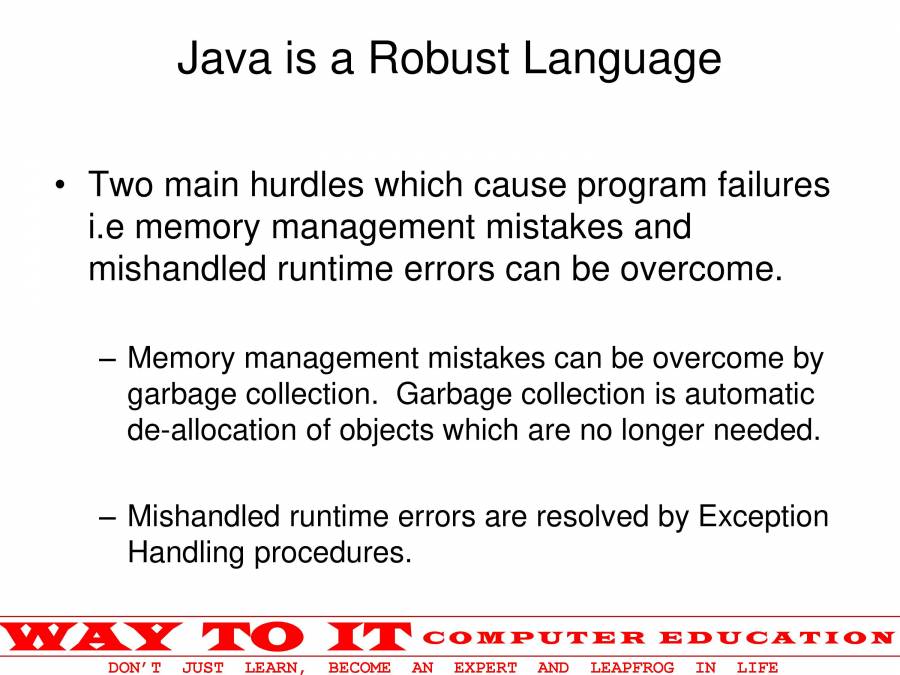 Java Basics - PowerPoint Slides - LearnPick India