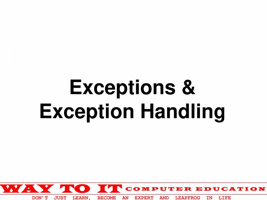 Java Basics - PowerPoint Slides - LearnPick India