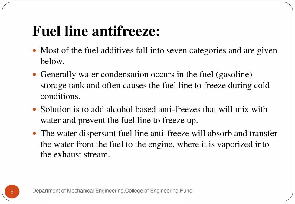 Fuel Additives - PowerPoint Slides - LearnPick India