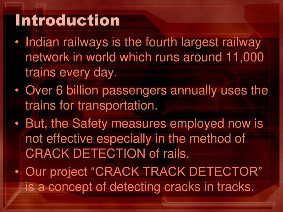 Track Crack In Railways - PowerPoint Slides - LearnPick India