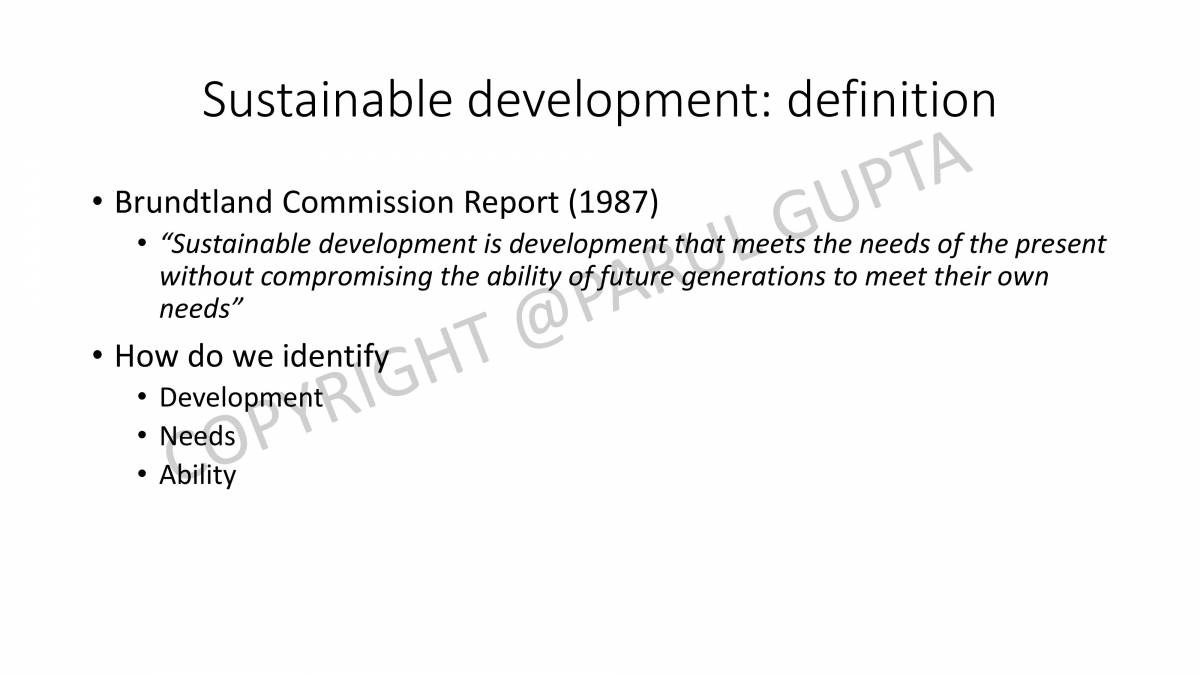 Environment And Development - PowerPoint Slides - LearnPick India