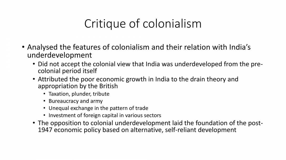 Colonial Legacy - PowerPoint Slides - LearnPick India