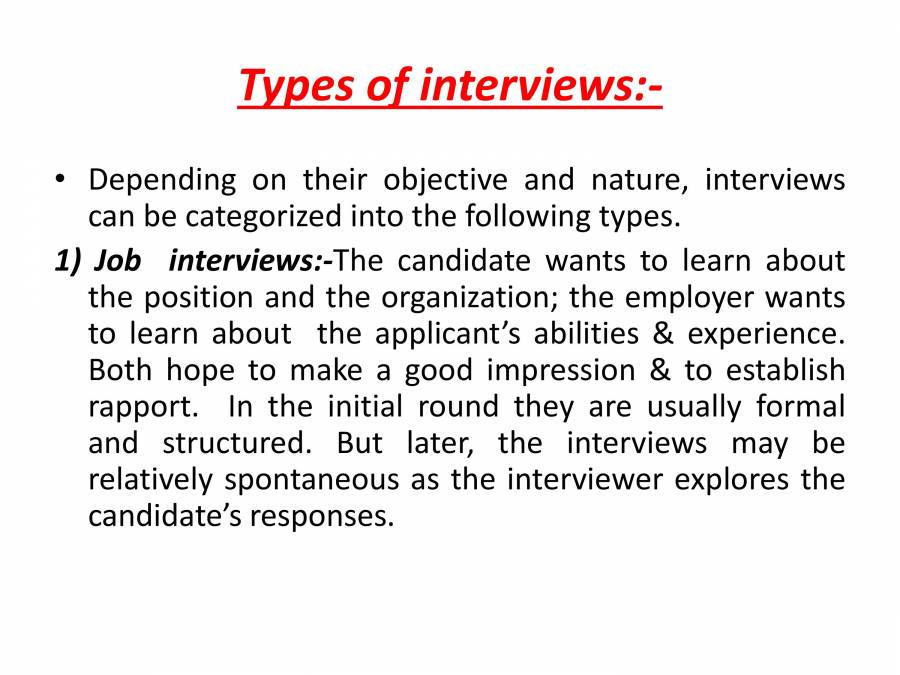 INTERVIEWS - PowerPoint Slides - LearnPick India