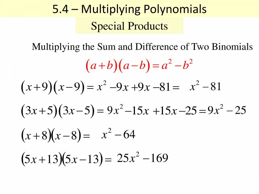 Polynomials - PowerPoint Slides - LearnPick India