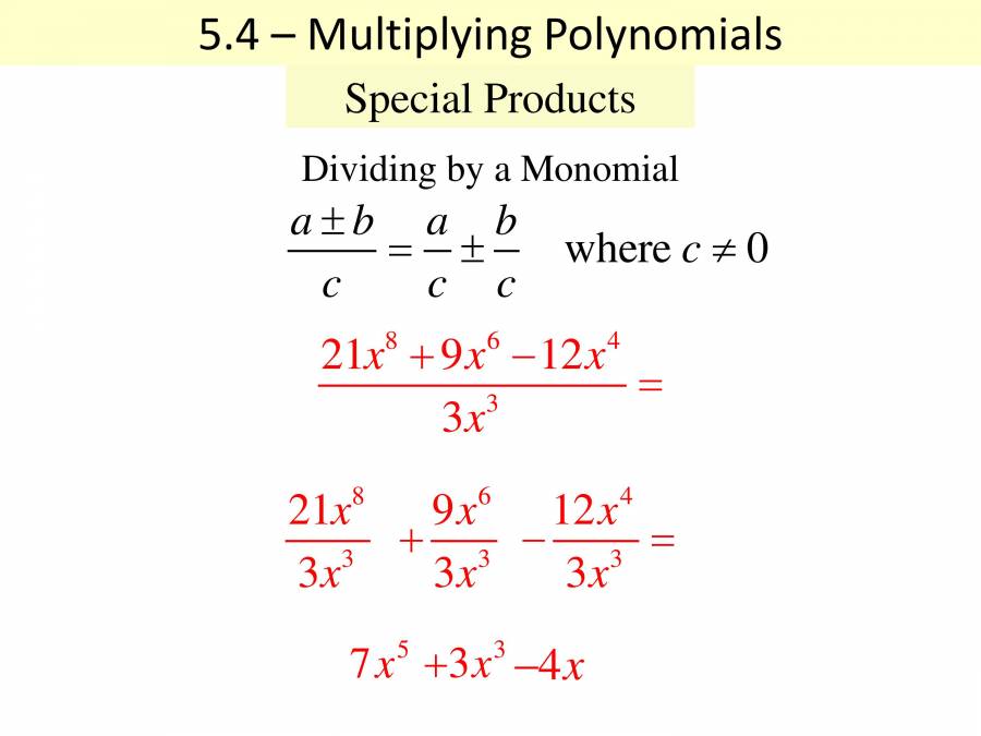 Polynomials - PowerPoint Slides - LearnPick India