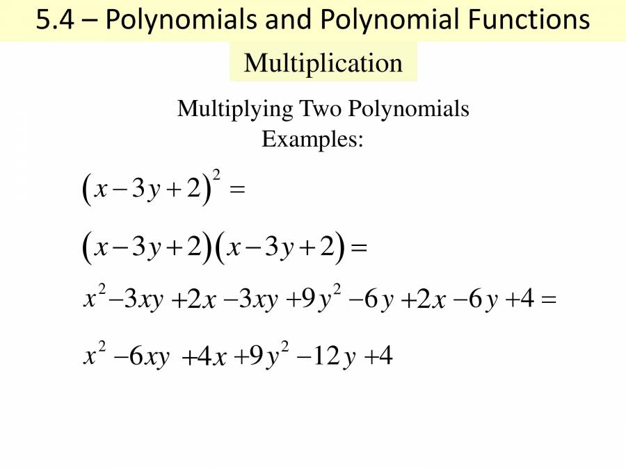 Polynomials - PowerPoint Slides - LearnPick India