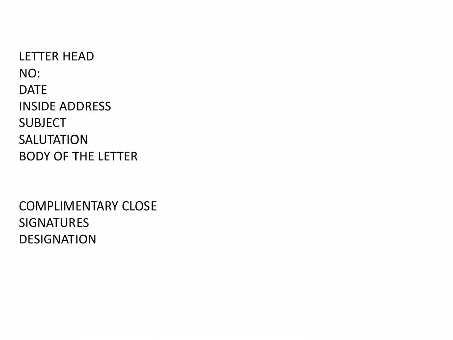 Format Of A Letter - PowerPoint Slides - LearnPick India