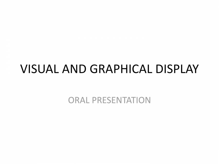 Visual And Graphical Display - PowerPoint Slides - LearnPick India