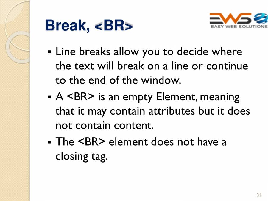 HTML - PowerPoint Slides - LearnPick India
