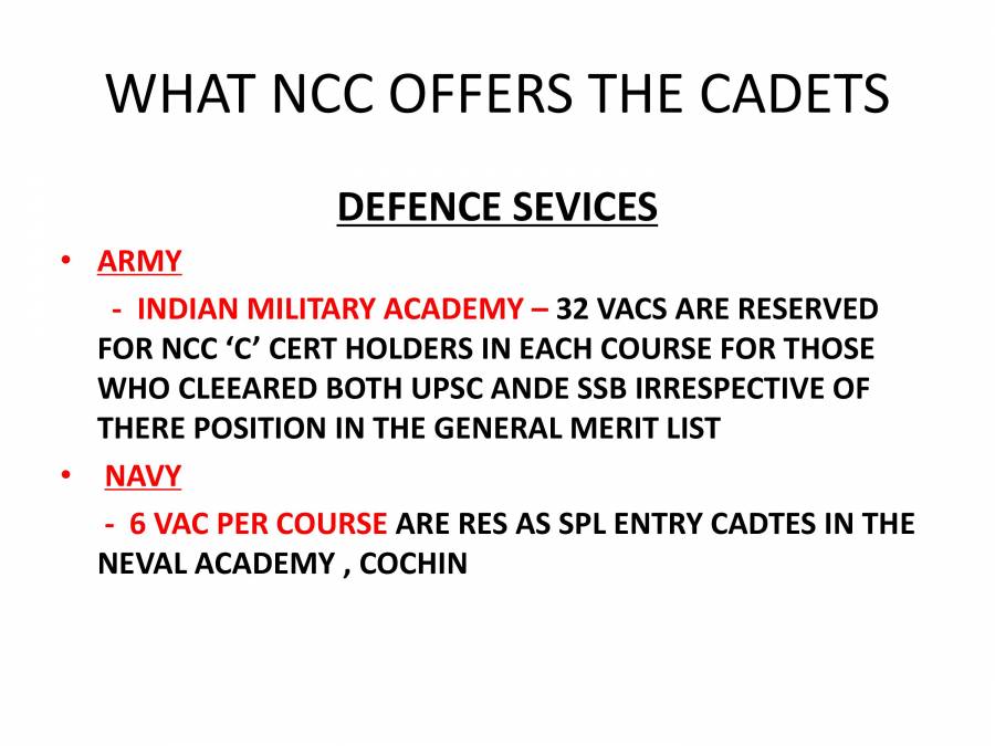 PPT On NCC - PowerPoint Slides - LearnPick India