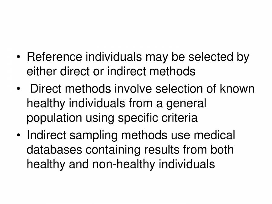 Reference Range In Clinical Chemistry - PowerPoint Slides - LearnPick India