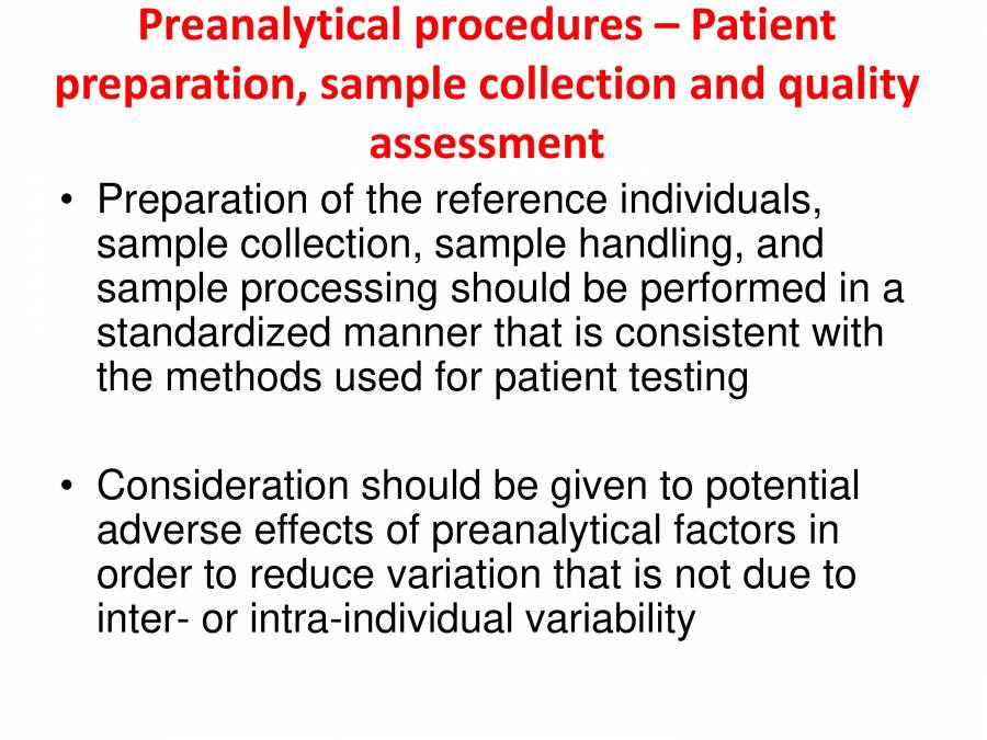 Reference Range In Clinical Chemistry - PowerPoint Slides - LearnPick India