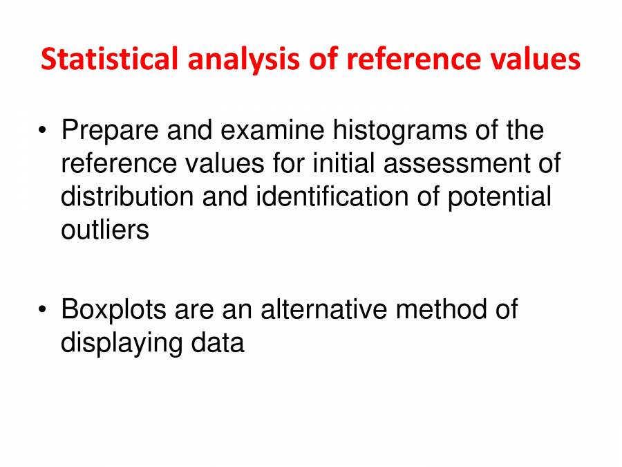Reference Range In Clinical Chemistry - PowerPoint Slides - LearnPick India