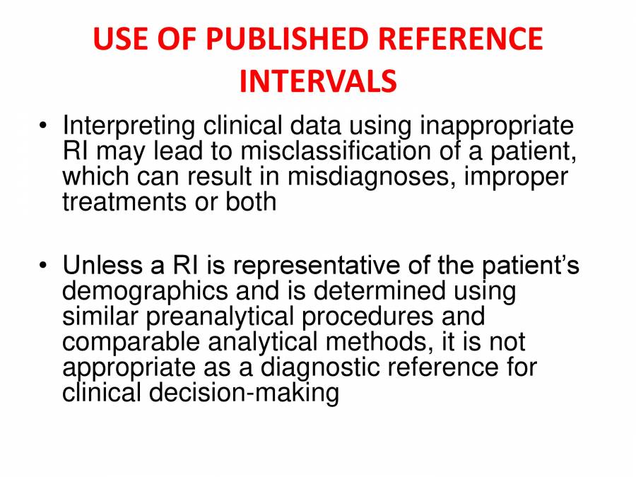Reference Range In Clinical Chemistry - PowerPoint Slides - LearnPick India