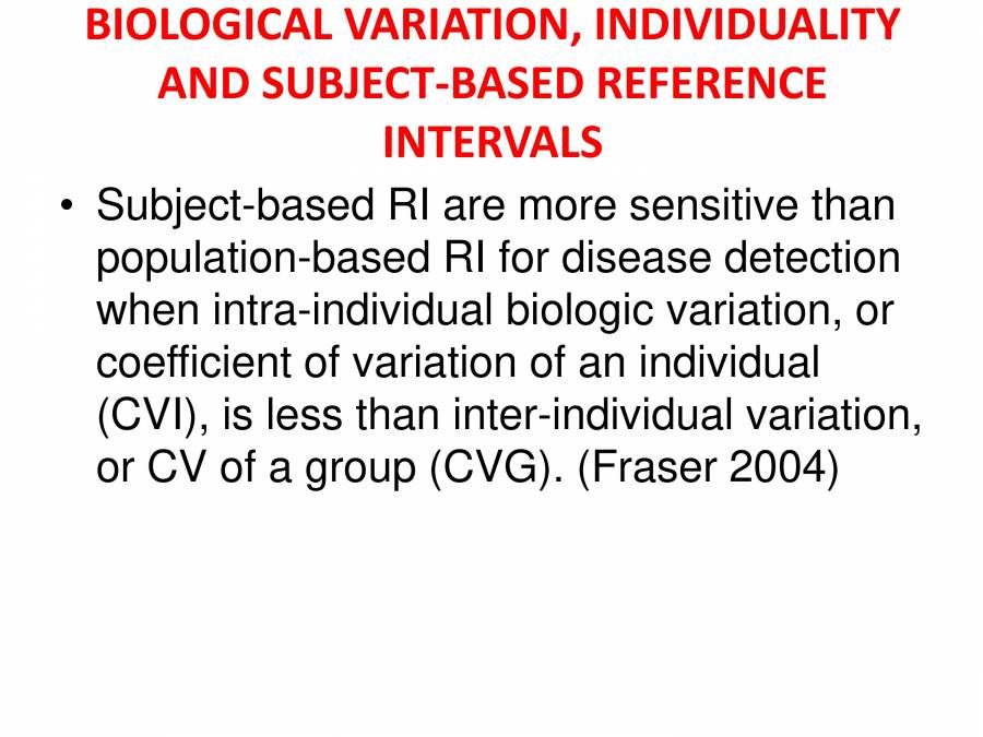 Reference Range In Clinical Chemistry - PowerPoint Slides - LearnPick India
