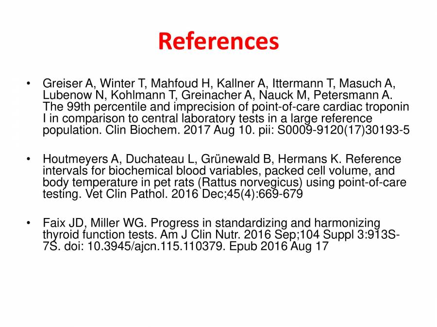 Reference Range In Clinical Chemistry - PowerPoint Slides - LearnPick India