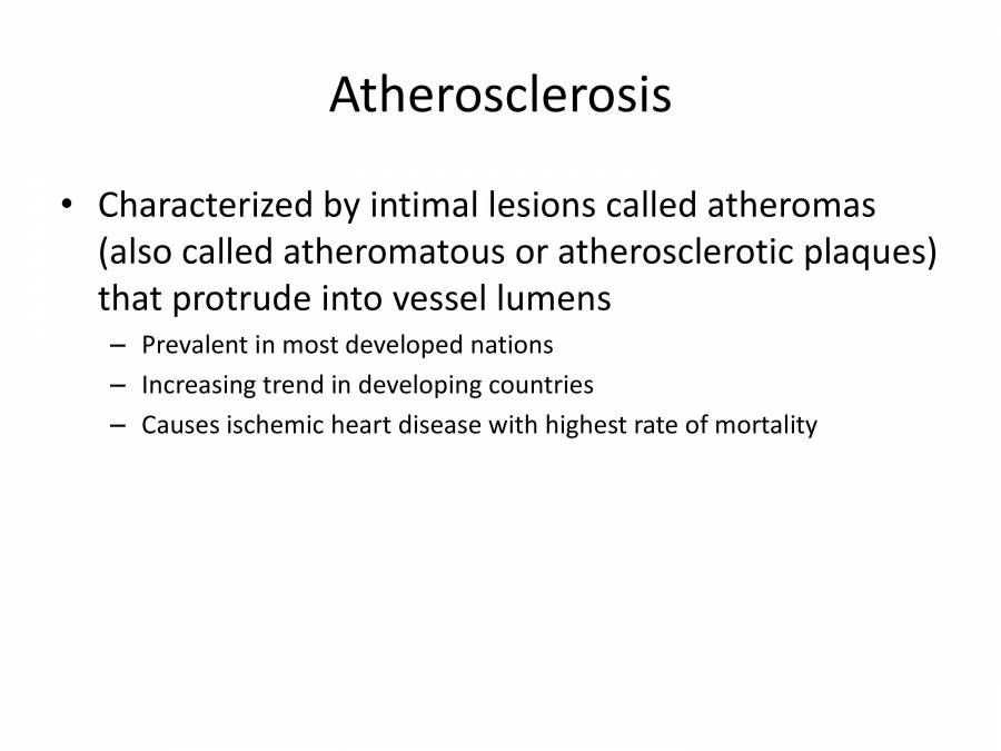 Atherosclerosis - PowerPoint Slides - LearnPick India