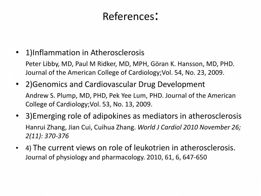 Atherosclerosis - PowerPoint Slides - LearnPick India