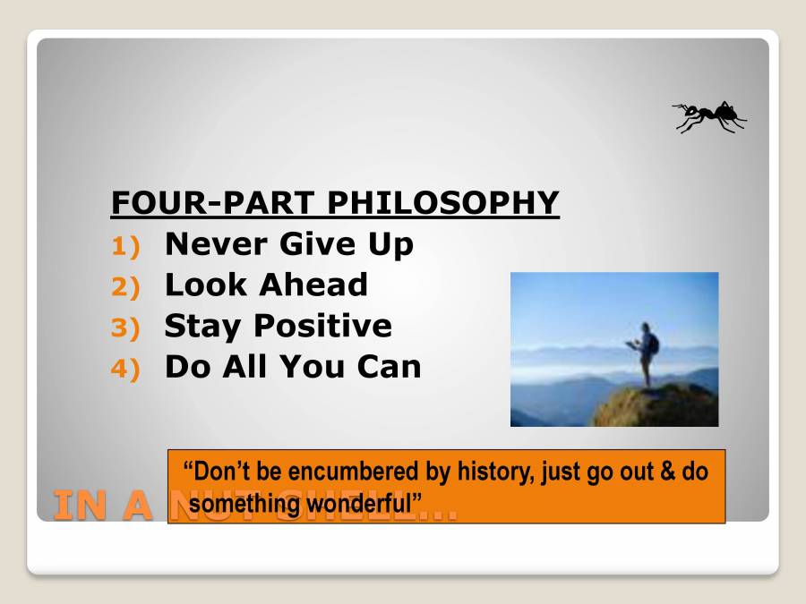 Ant Philosophy - PowerPoint Slides - LearnPick India