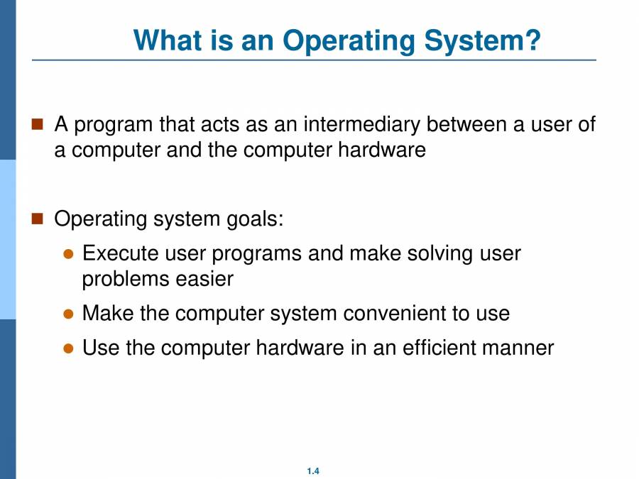 Introduction To Operating Systems - PowerPoint Slides - LearnPick India