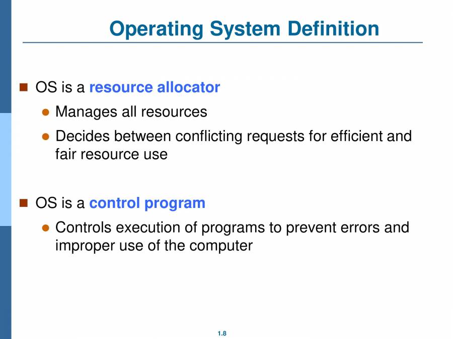 Introduction To Operating Systems - PowerPoint Slides - LearnPick India