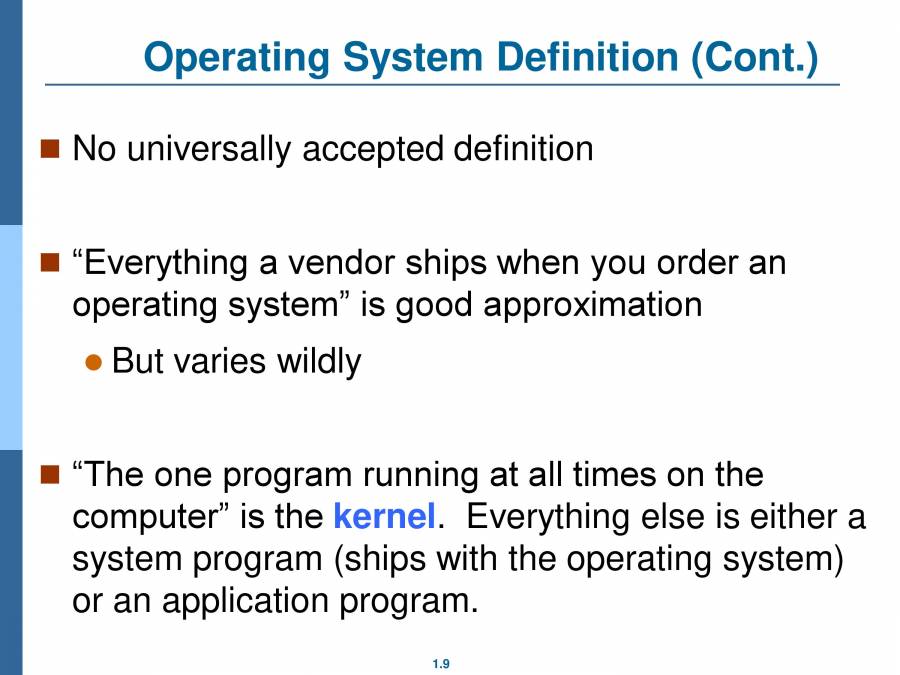 Introduction To Operating Systems - PowerPoint Slides - LearnPick India