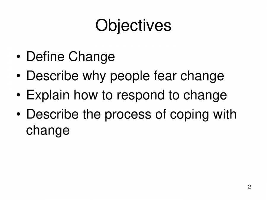 Coping With Change In Organisations - PowerPoint Slides - LearnPick India