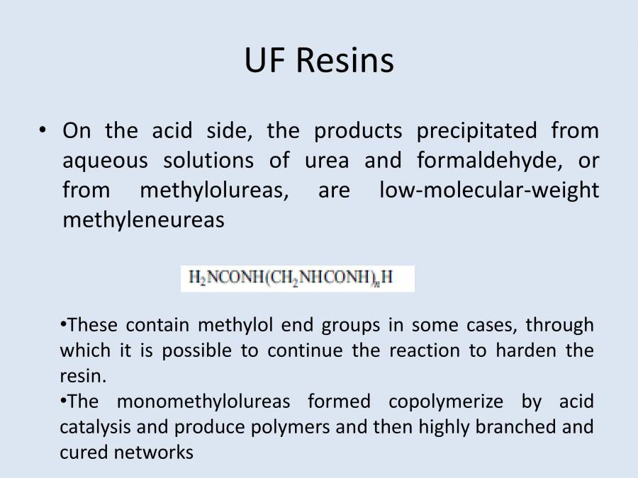 U-F Resins - PowerPoint Slides - LearnPick India