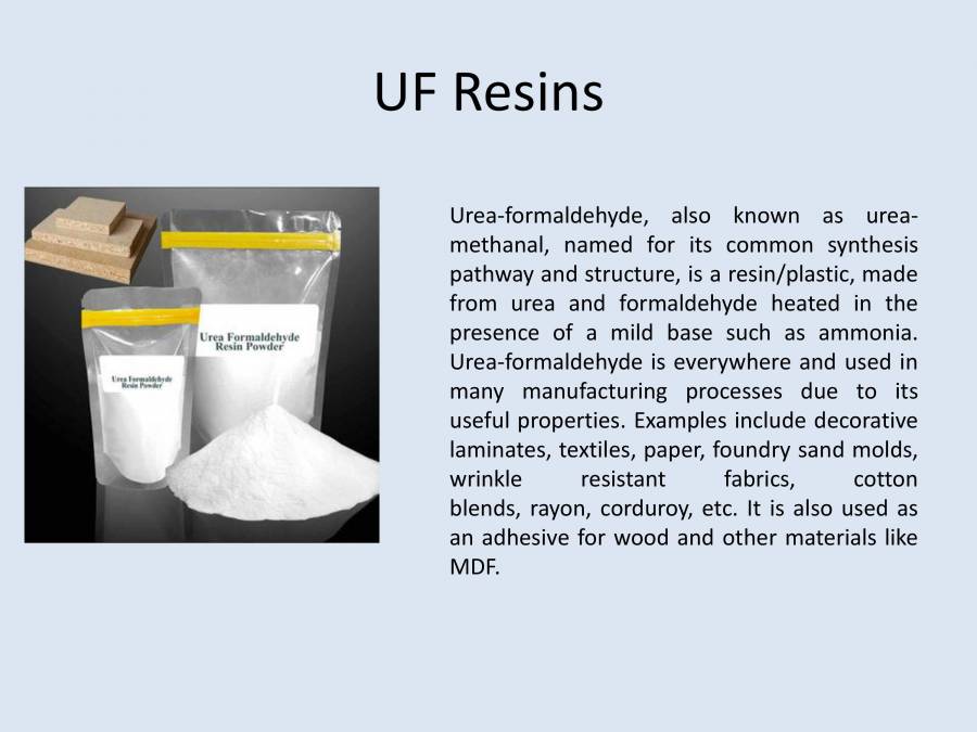 U-F Resins - PowerPoint Slides - LearnPick India