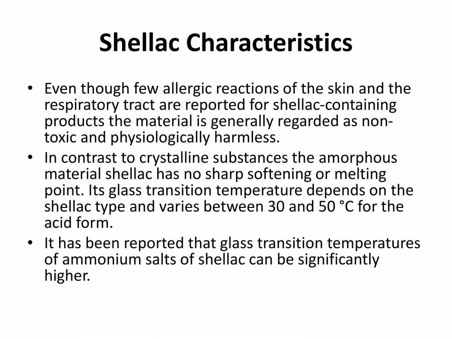 Shellac - PowerPoint Slides - LearnPick India
