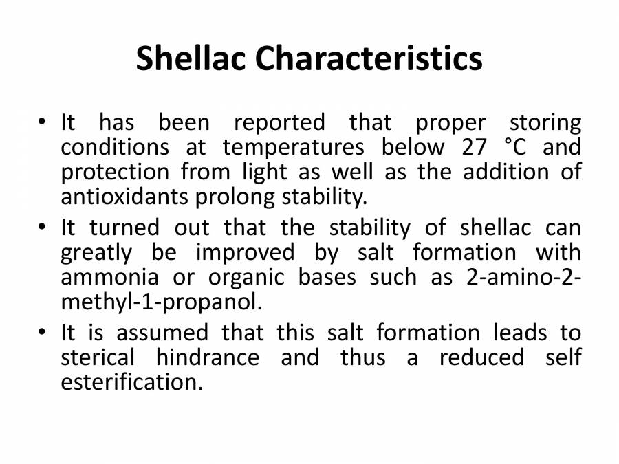 Shellac - PowerPoint Slides - LearnPick India