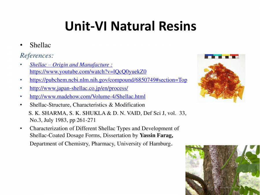 Shellac - PowerPoint Slides - LearnPick India