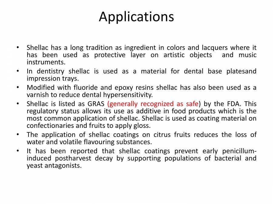 Shellac - PowerPoint Slides - LearnPick India